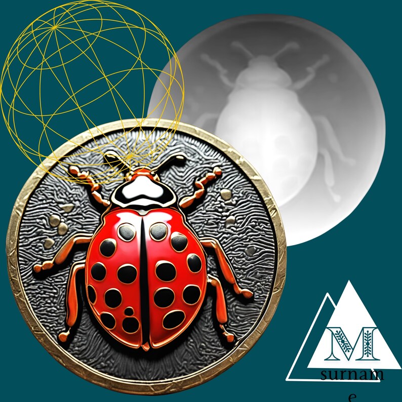 Coin Depth Map Heigh Map 3D Laser Engrave Xtool Stl File lightburn 3d ...