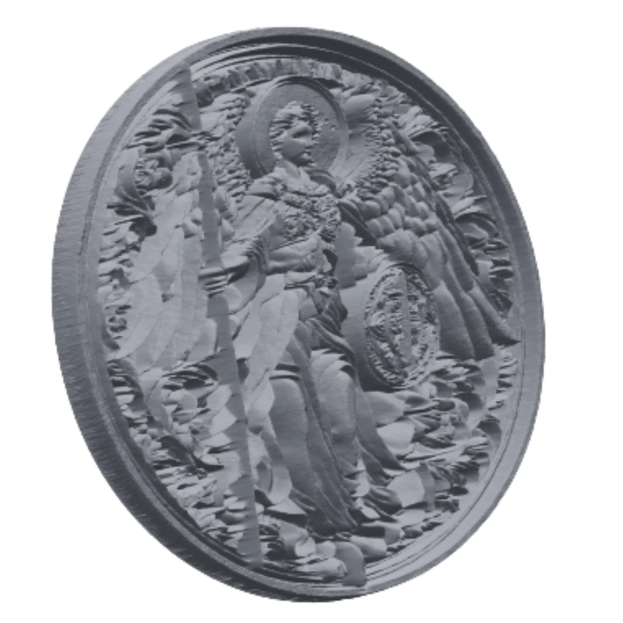 Archangel Michael 3D Relief STL File: Laser Engraving CNC (digital ...