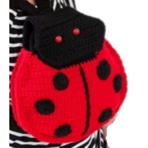 Ladybug Crochet Pattern Backpack Crochet, Crochet Bags, Crochet Bag ...