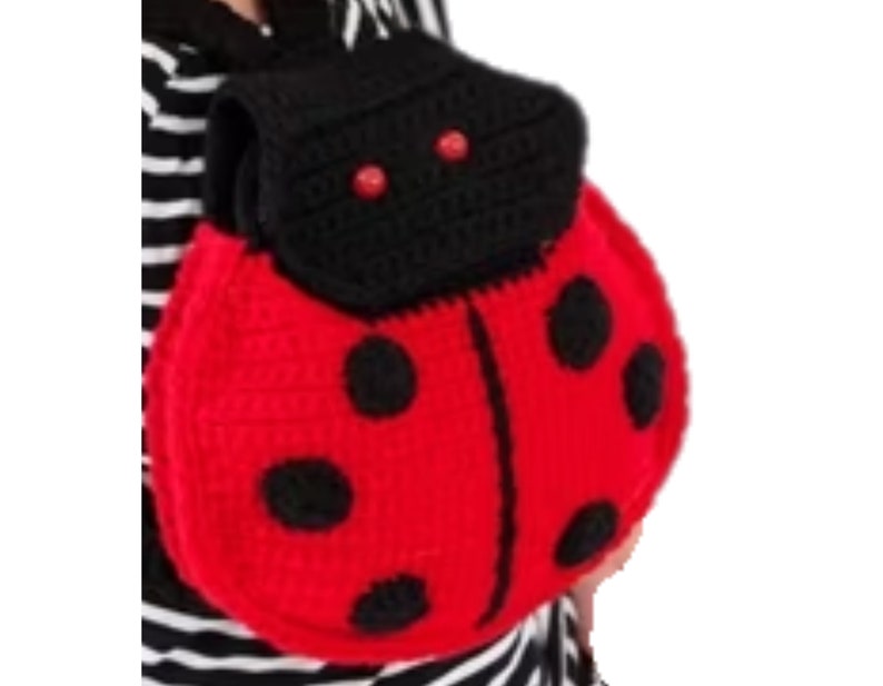 Ladybug Crochet Pattern Backpack Crochet, Crochet Bags, Crochet Bag ...