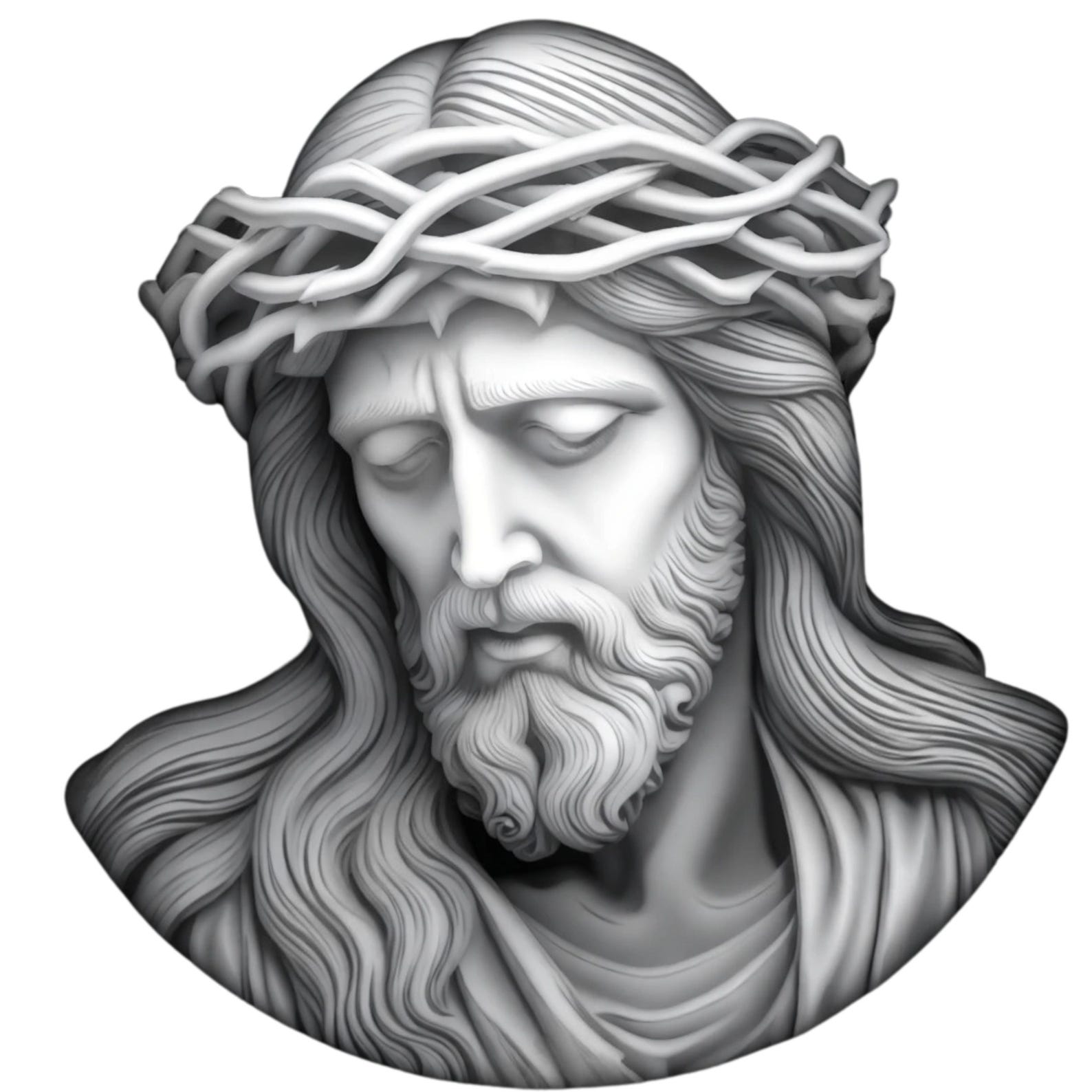 Jesus Christ Coin 3D Laser Engrave Depth Map (PNG, SVG, PDF) - Etsy