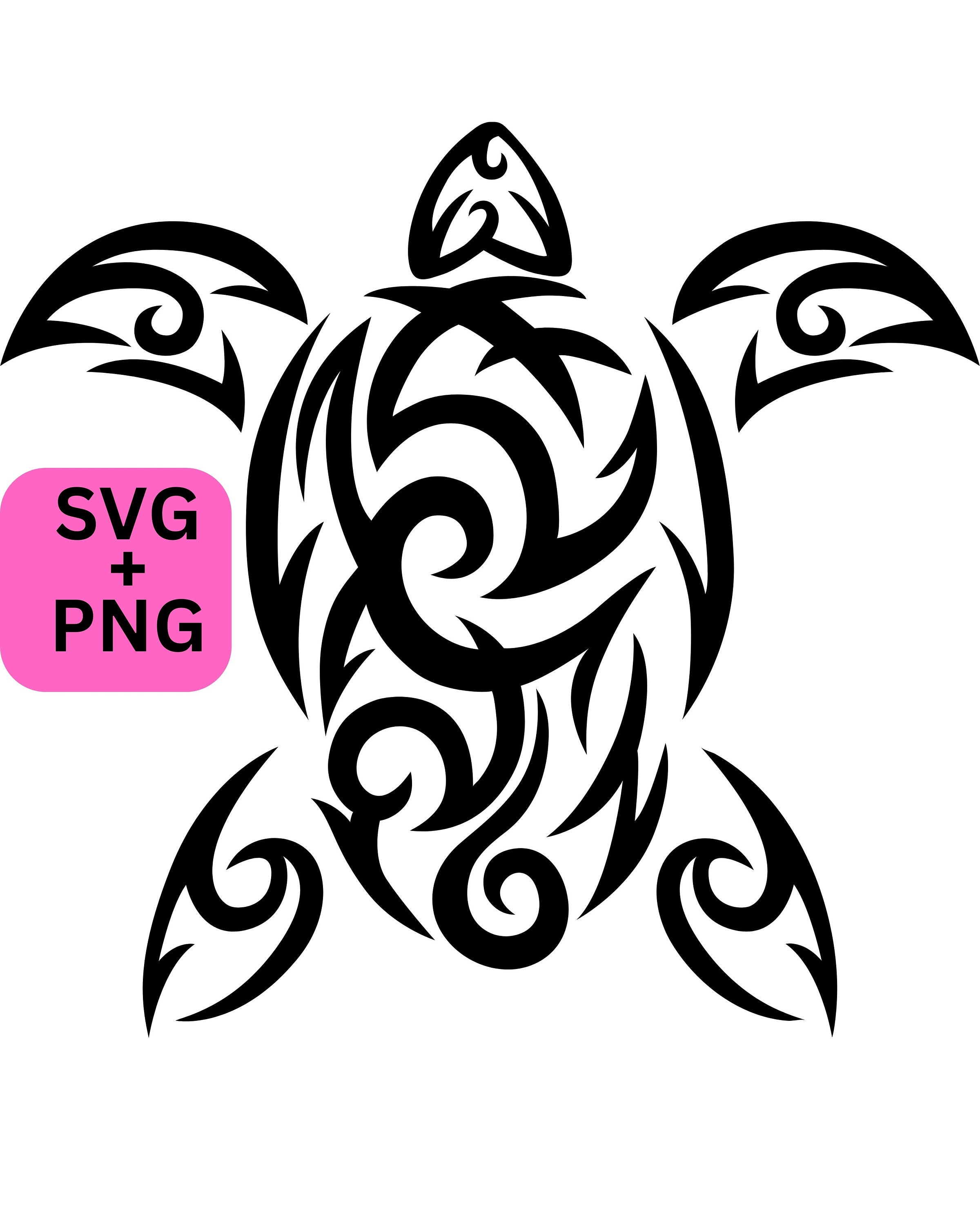 Polynesian Svg. Turtle Svg. Tattooed Art.tattoo Design . New Zealand ...