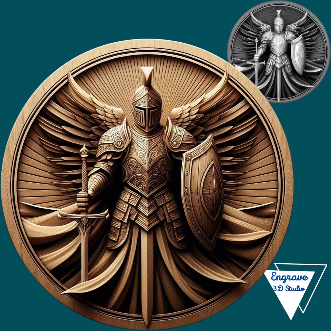 Armor of God 3D Illusion: Laser Cut File (SVG, PNG, PDF) - Etsy