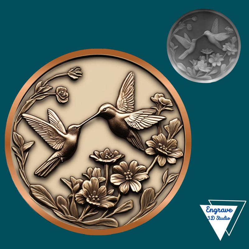 Hummingbird Coin - Etsy