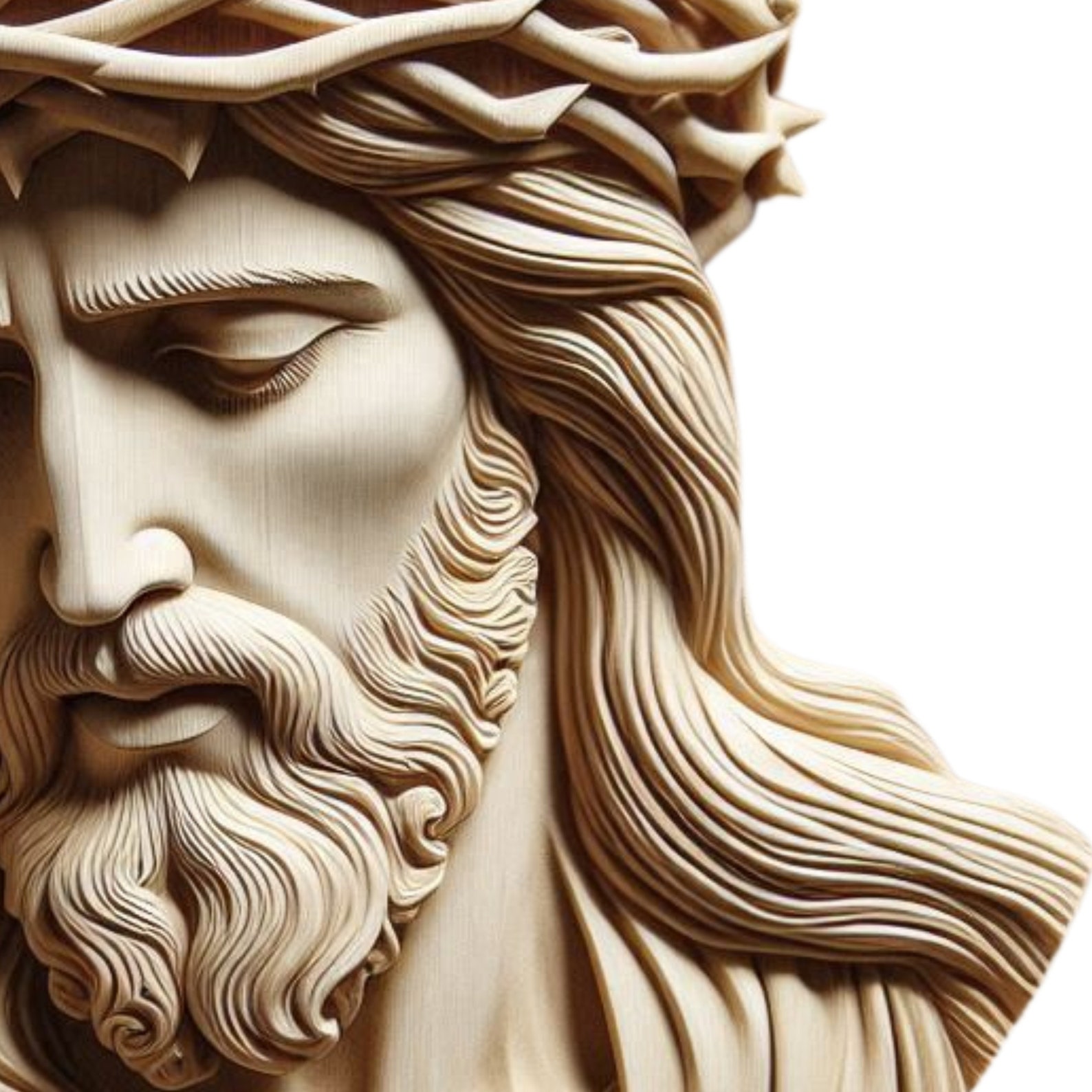 Jesus Christ Coin 3D Laser Engrave Depth Map (PNG, SVG, PDF) - Etsy Canada