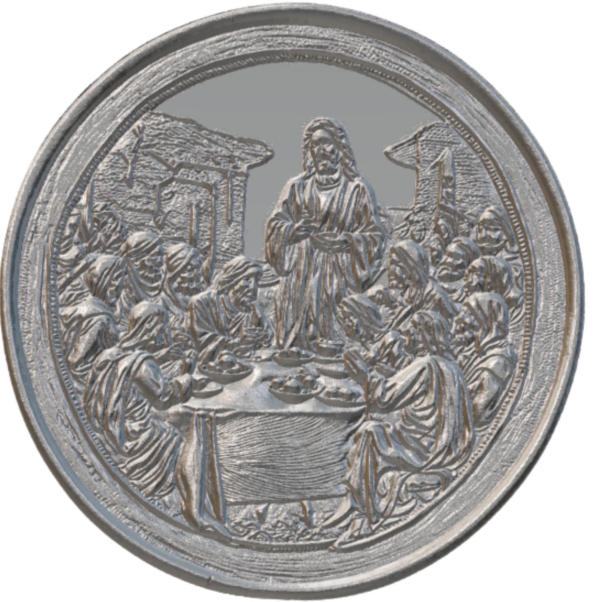 Last Supper Laser Engraving File: Jesus Christ, Depth Map (digital File ...