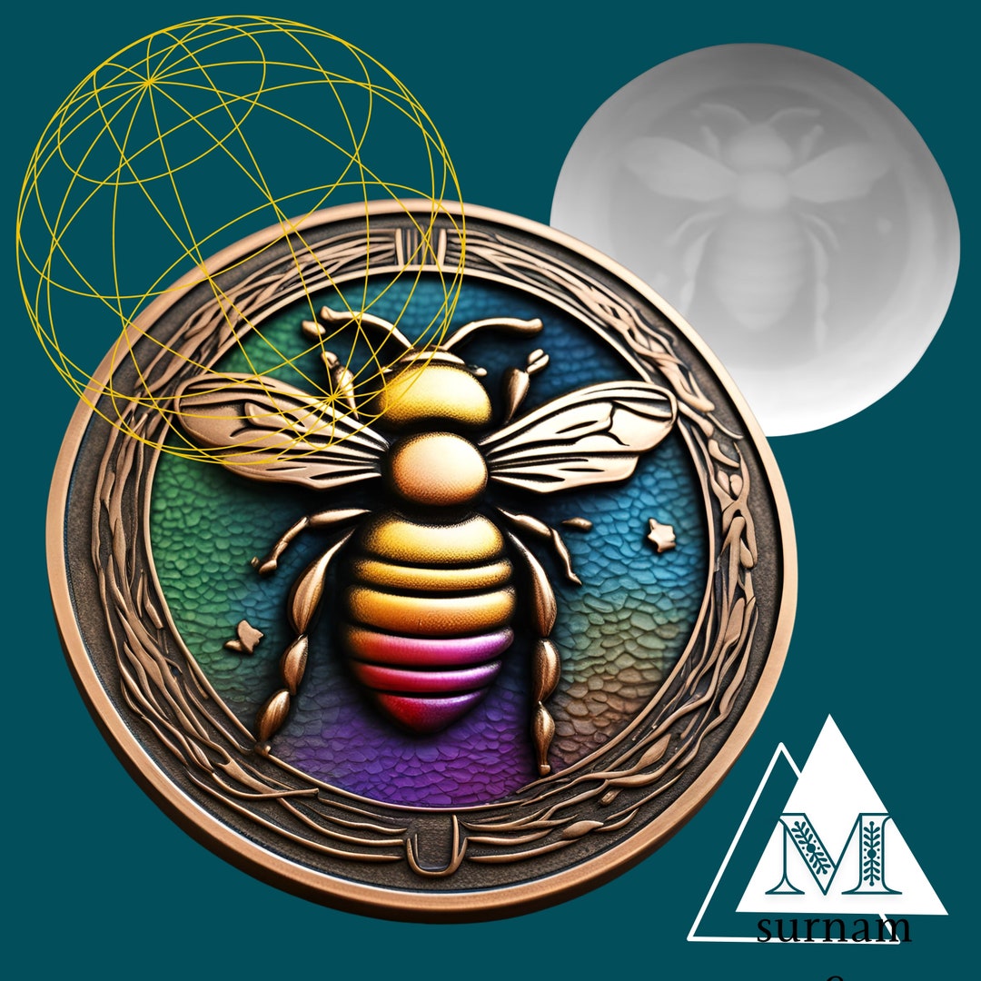 Coin Depth Map Height Map 3D Laser Engrave Xtool Stl File PNG File ...