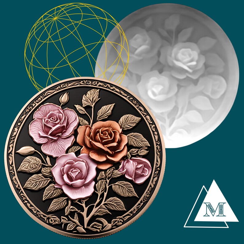 Coin Depth Map Heigh Map 3d Laser Engraved Xtool Lightburn 3d Laser art ...