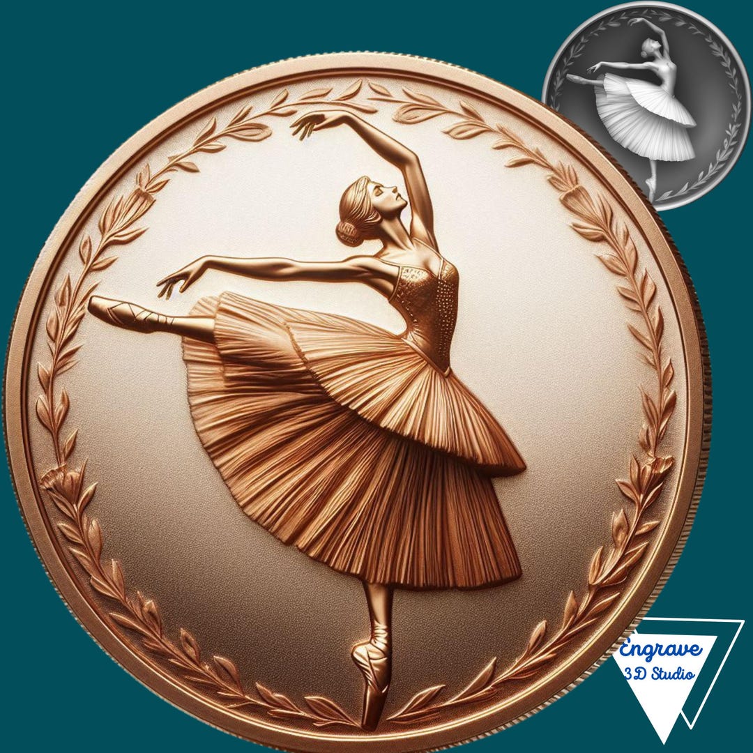 Ballet Dancer 3D Illusion Depth Map: Laser Cut File (digital Download ...