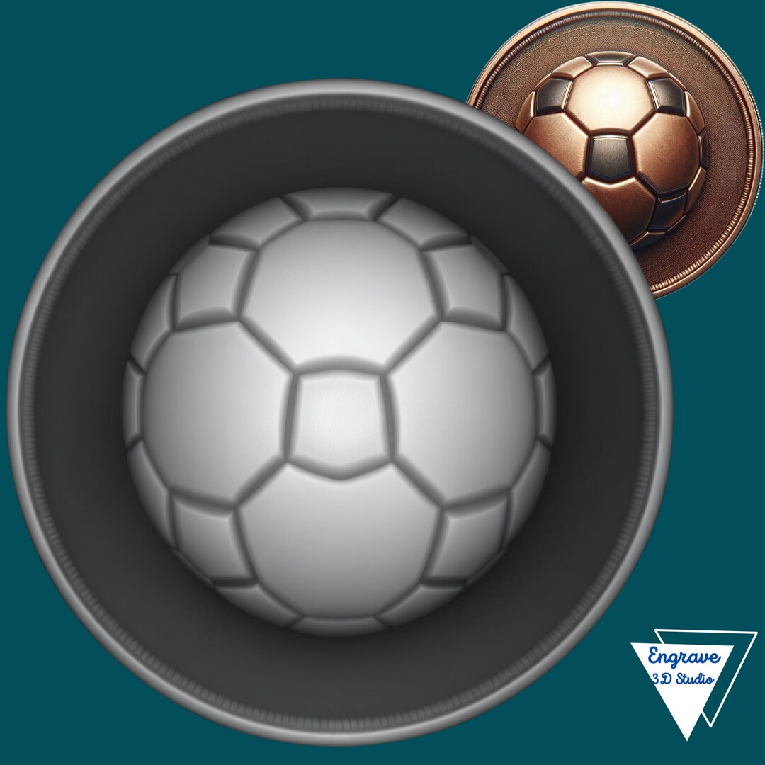 Football 3D Illusion Laser File | Wood Engrave, Glowforge, Xtool ...