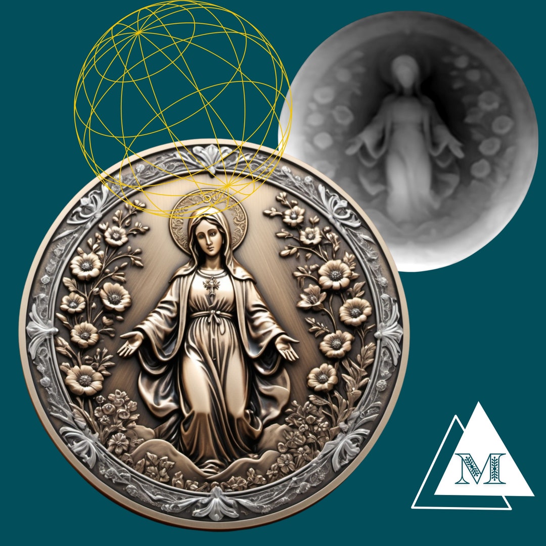 Assumption of Virgin Mary to Heavencoin Depth Map Heigh Map 3d Laser ...