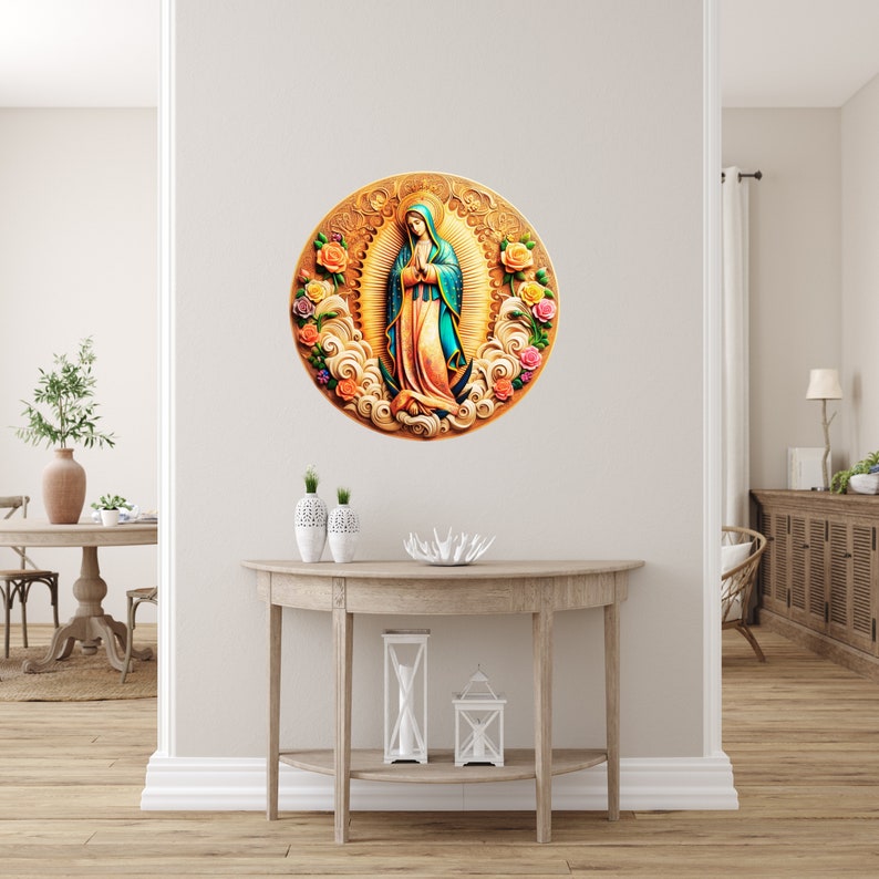 Our Lady of Grace 3D Laser Cut Depth Map (PNG, SVG, PDF) - Etsy