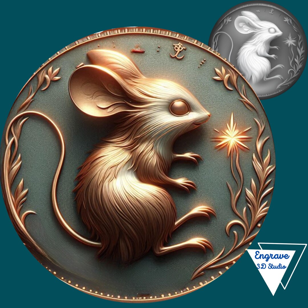 3D Mouse Laser Engraving: Depth Map, Height Map (digital Download) - Etsy