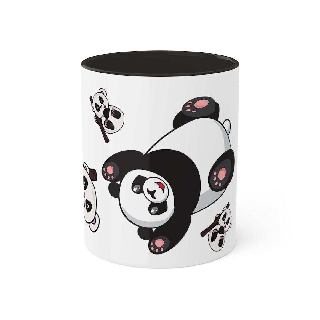 Panda Mug, Cute Panda Coffee Mug, Panda Gift Mug, Zoo Mug, Animal Panda ...