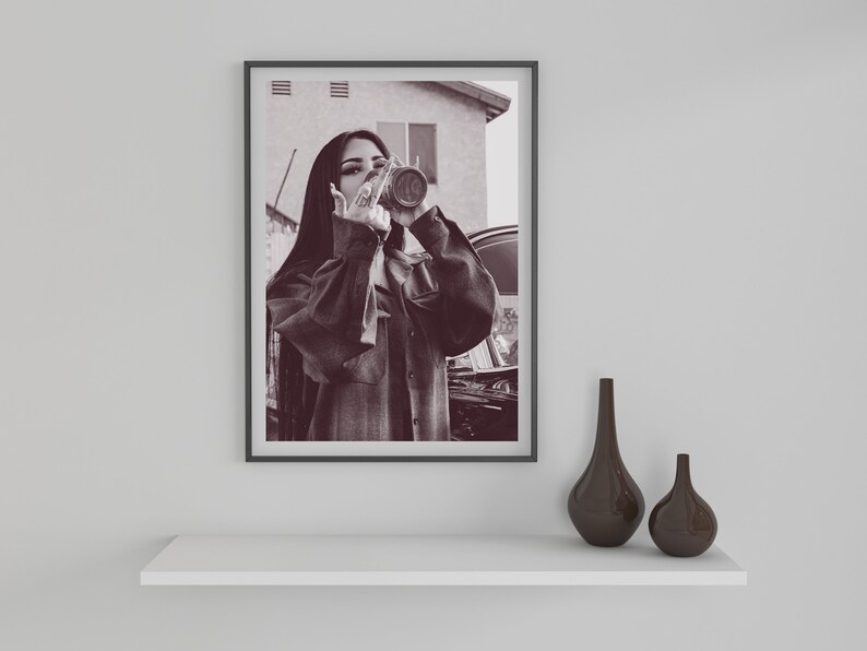 Feminist Art Print Middle Finger Poster Retro Wall Art - Etsy