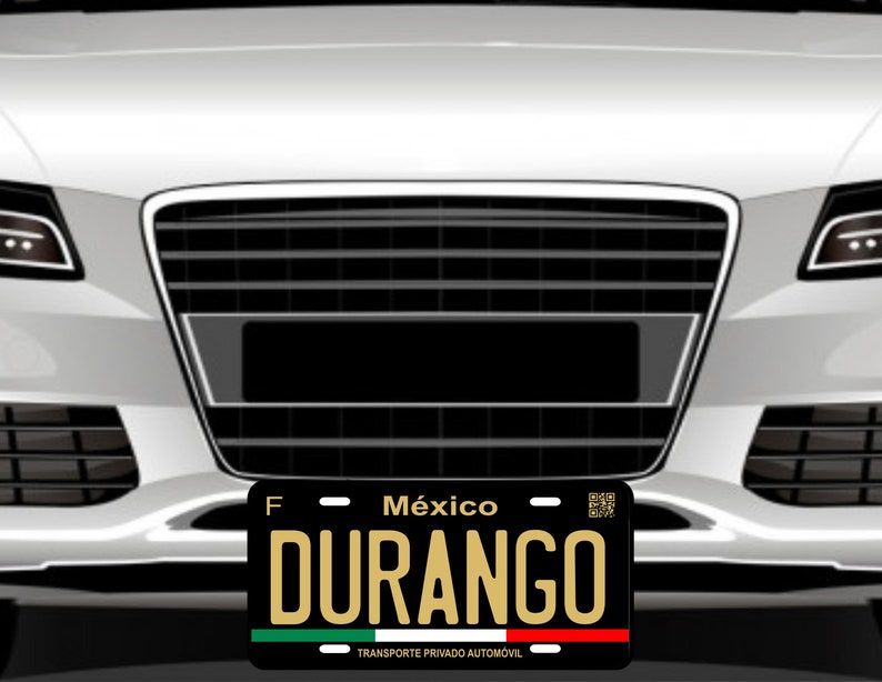 Placas Carro Personalizada DURANGO/ Car Plate Mexico/ Placas - Etsy