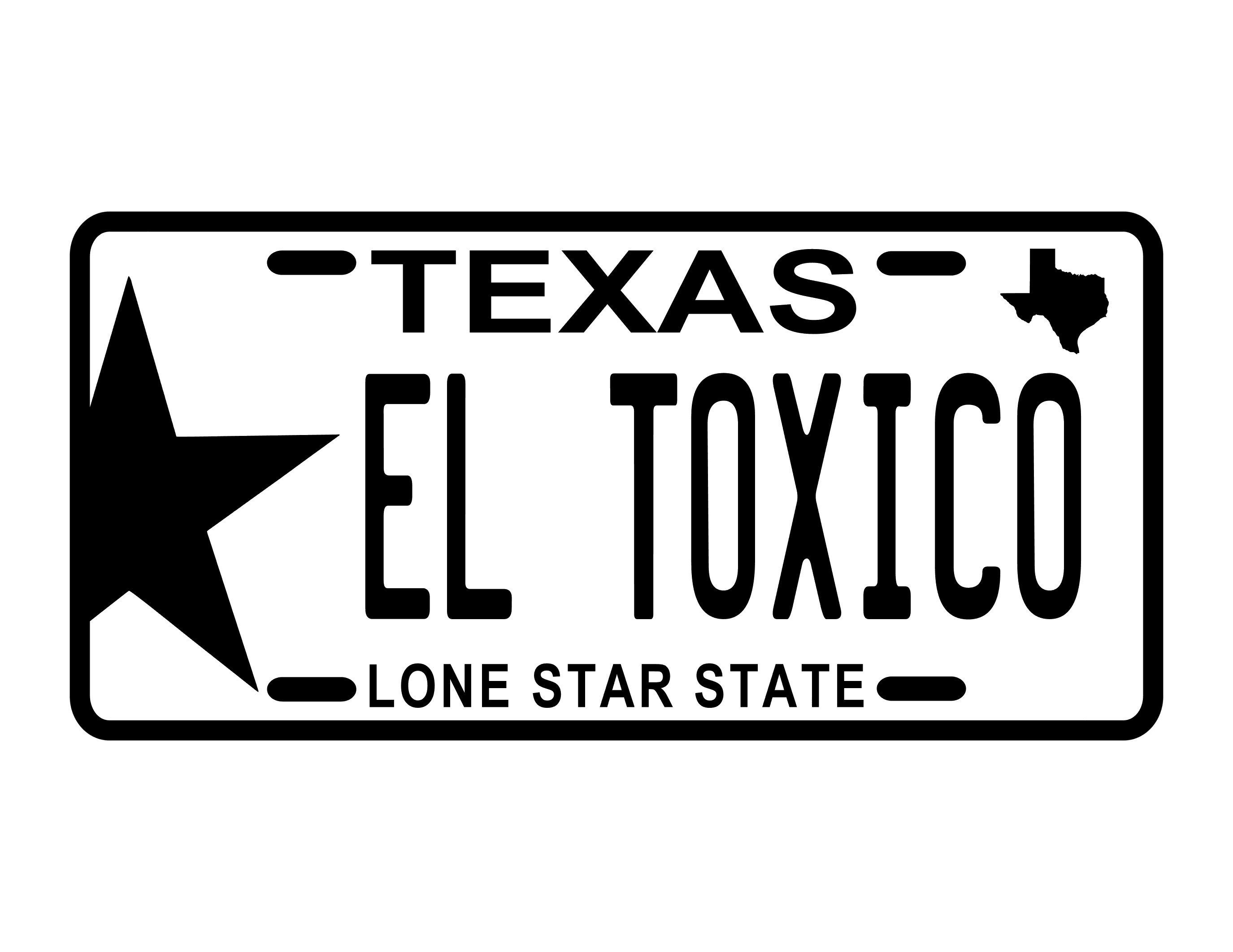 Personalized Texas Car Plates / Texas State Plates / Custom Car Plate ...