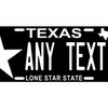 Custom Name Decal, Texas License Plate Sticker: Waterproof Vinyl Decal ...