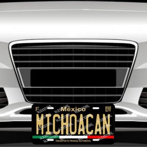 Personalized Car Plates MICHOACAN/ Car Plate Mexico/ Car Plates ...