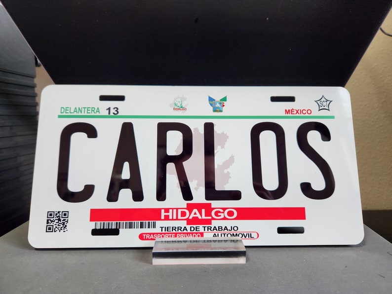Personalized HIDALGO Car Plates / Decorative Plates State HIDALGO ...