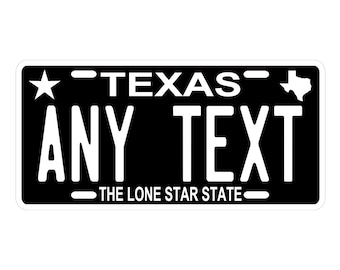 Personalized Texas Car Plate / Texas State Plate / Car Plate TEXAS ...