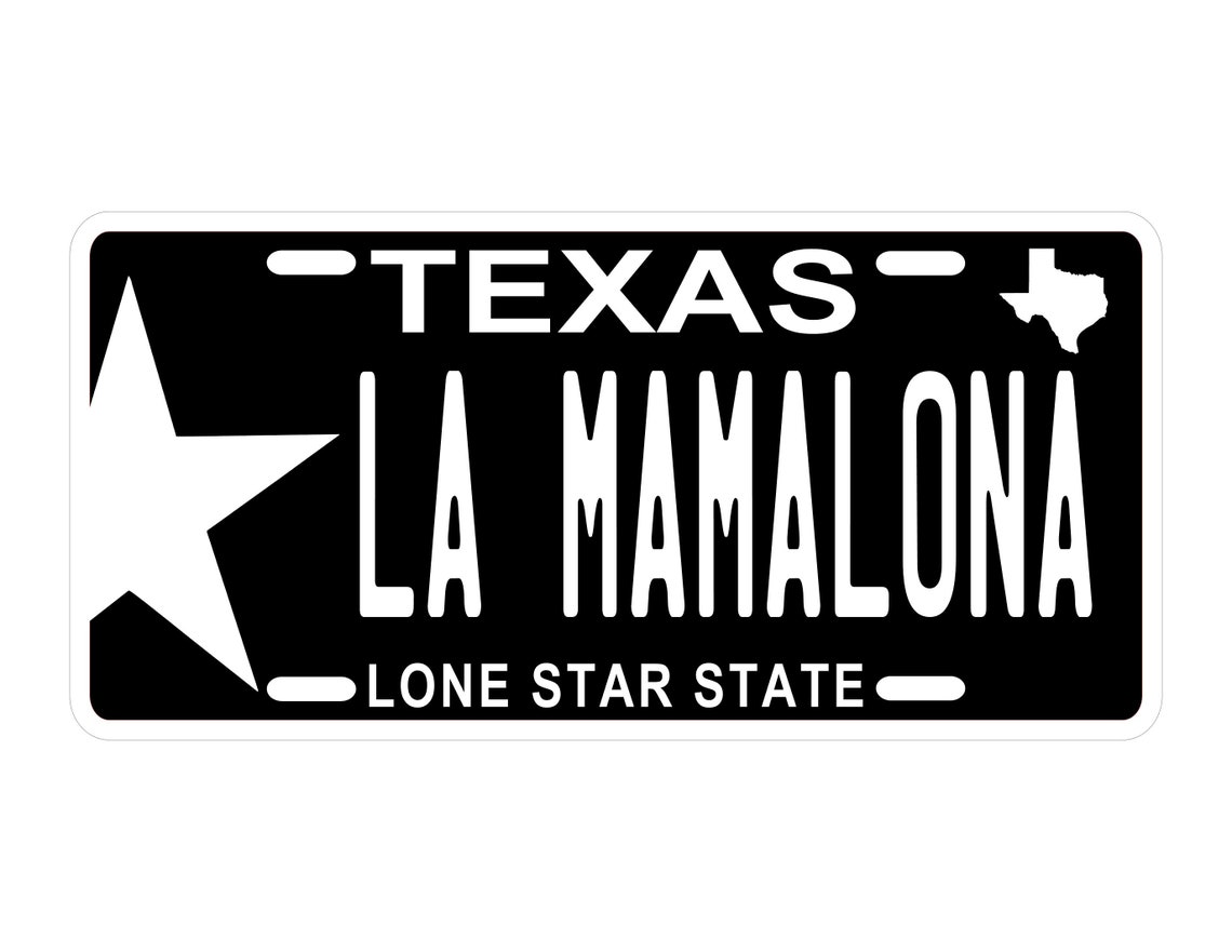 Personalized Texas Plate / Texas State Plate / Car Plate TEXAS / Any ...