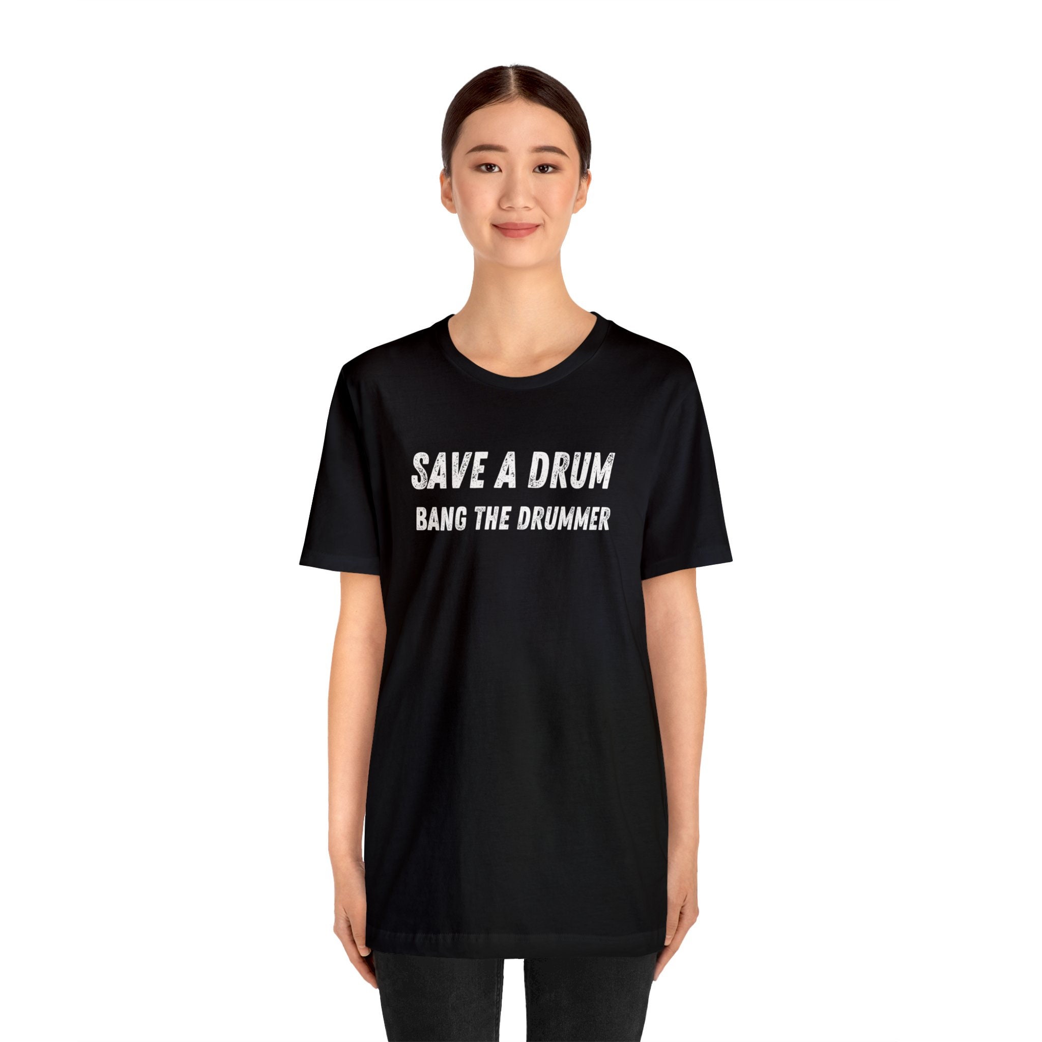 Save A Drum, Bang the Drummer - Band, Concert, Gig T-shirt, Drumming ...