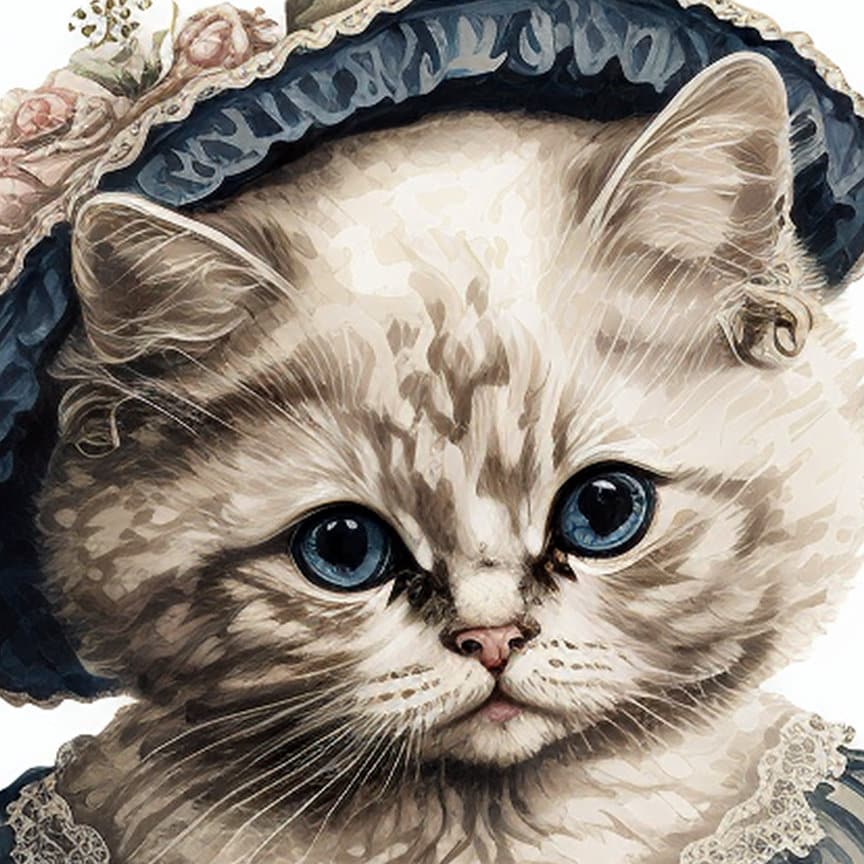 Selkirk Rex Cat in Fancy Clothing, Well-dressed Kitten, Elegant Cat ...