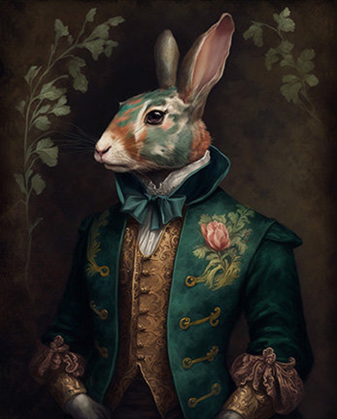 Gentleman Rabbit in Fancy Clothing, Well-dressed Rabbit, Elegant Bunny ...
