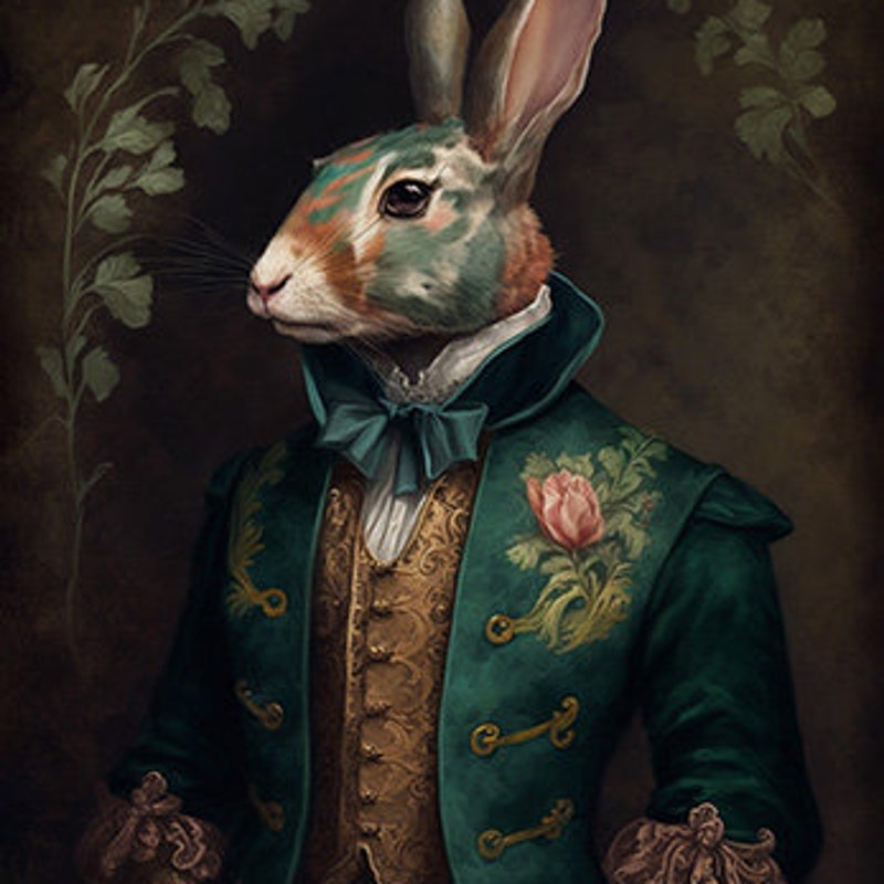 Rabbit Wearing Clothes - Etsy