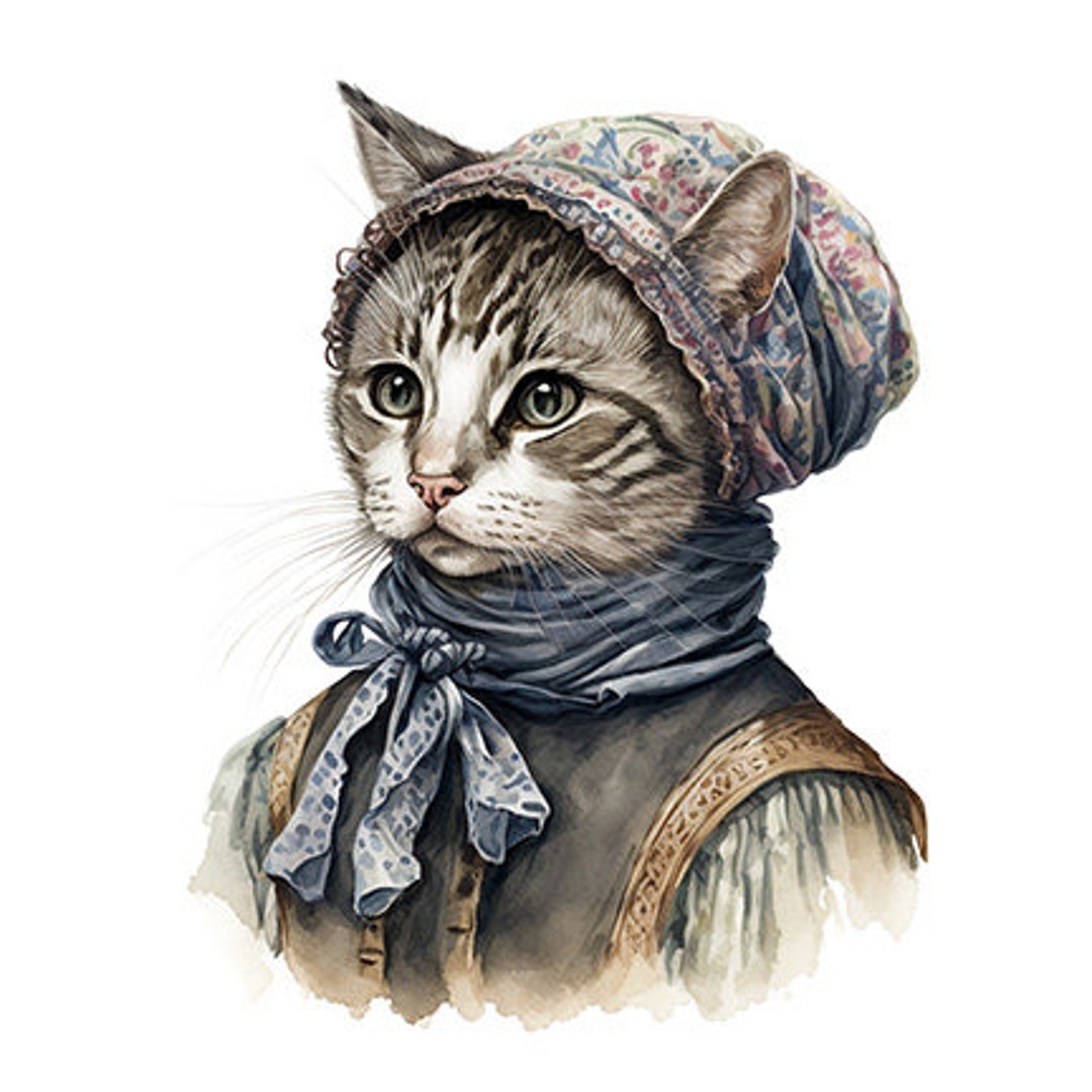Celtic Cat in Traditional Clothing, Irish Cat, Saint Patrick's Day ...