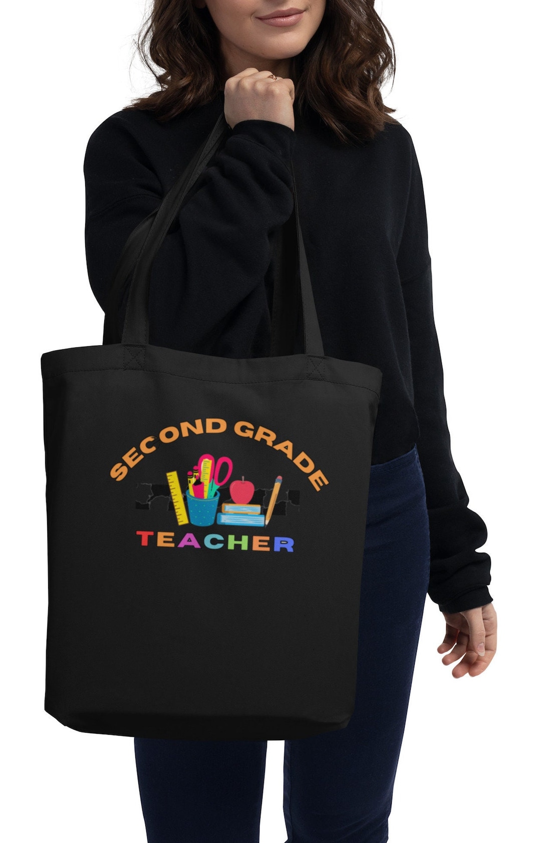 Second Grade Tote Bag Back to School Tote Bag for Teacher - Etsy