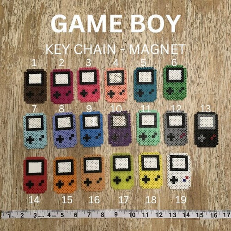 Game Boy - Bead Sprite - Key Chain - Magnet - Pixel Bead Art - Etsy