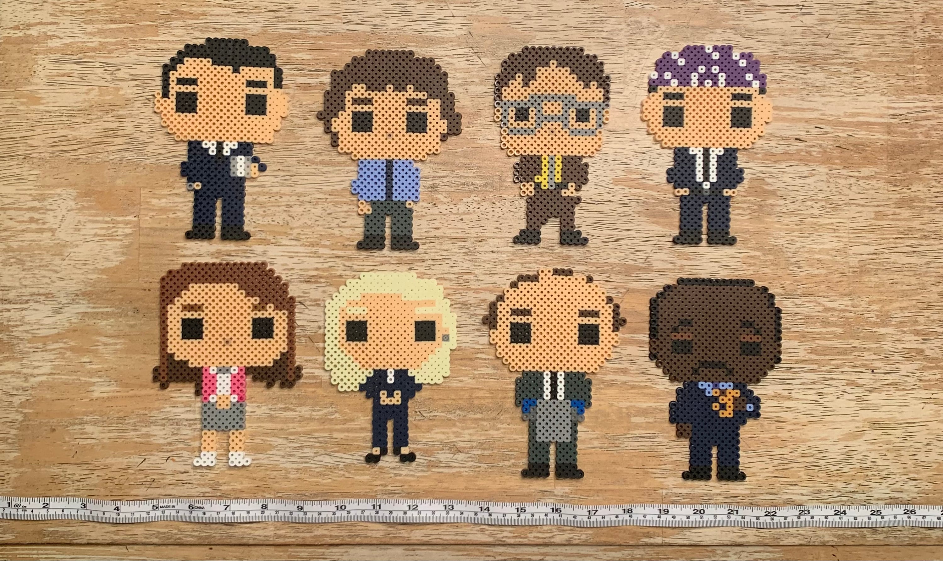 The Office Figures - Bead Sprites - Wall Art / Key Chain / Magnet ...