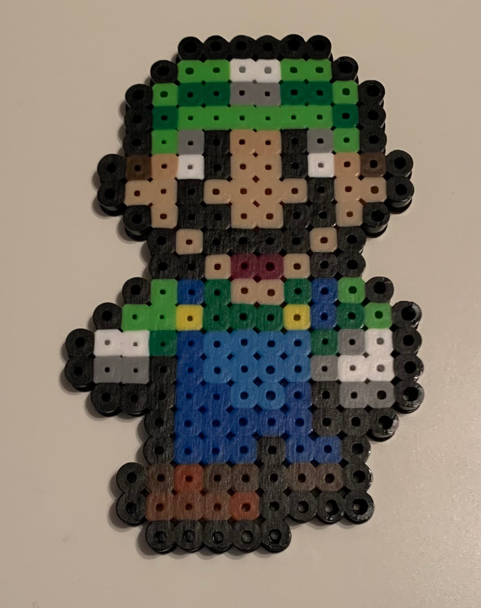 Mario Luigi Wario Figures - Bead Sprites - Magnet / Key Chain - Pixel ...