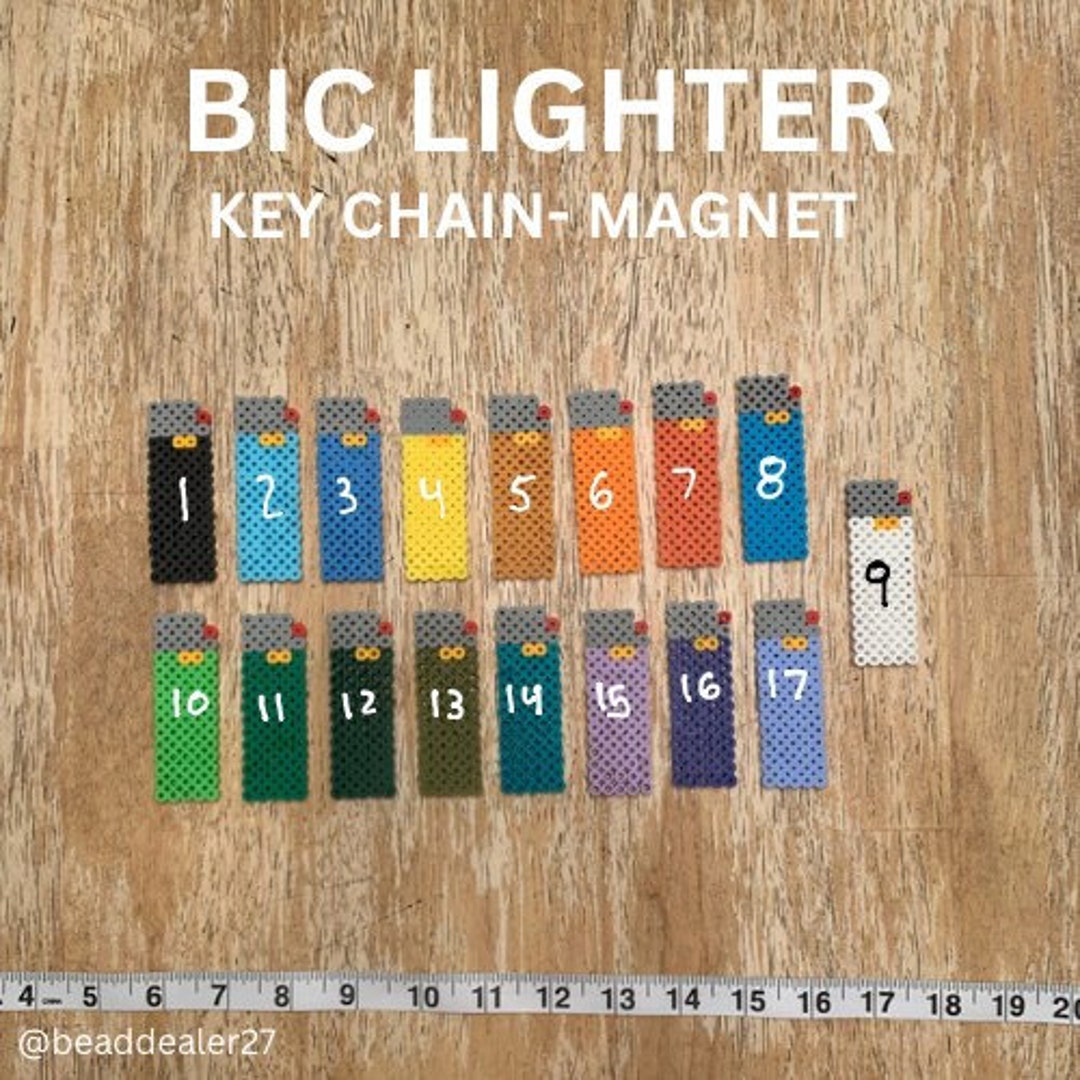 BIC Lighter - Bead Sprite - Key Chain / Magnet - Pixel Bead Art - Etsy