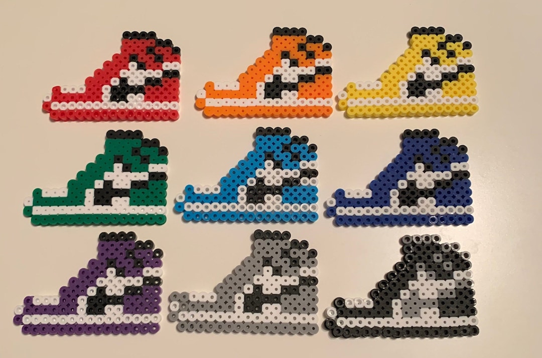Air Jordan 1 - Bead Sprite - Magnet / Key Chain - Pixel Bead Art - Etsy