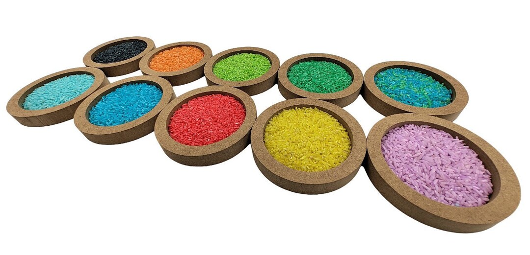 Sensory Rice Coloured Rice Sensory Play Sensory Bin Messy Play Tuff ...