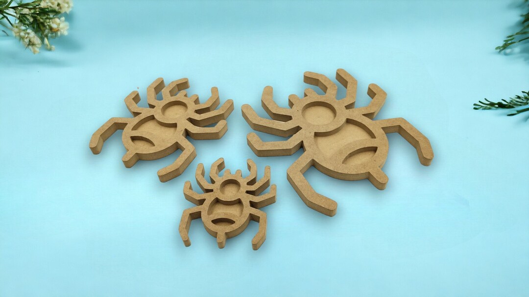 Wooden Mdf Spider Trays 3 Sizes Sensory Sorting Tray Shape Decor Best ...