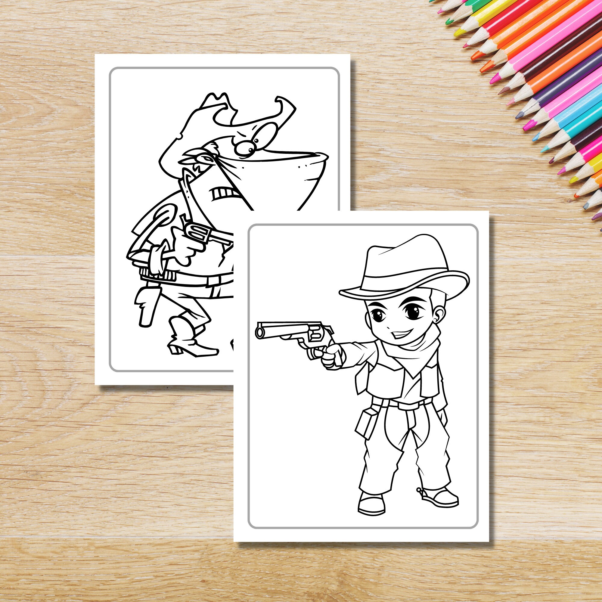 Cowboy Coloring Pages for Kids Ages 4-8 by Inkhorse Publishing | Kids ...