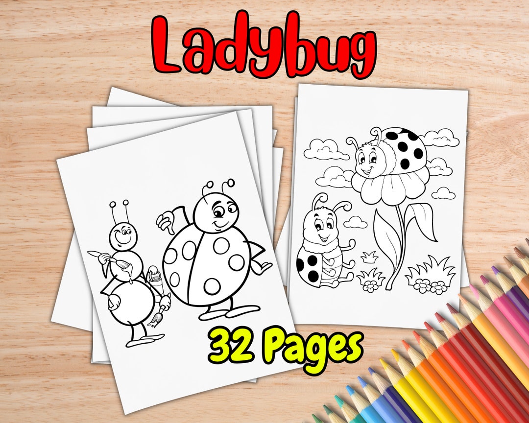 Ladybug Coloring Pages for Kids Ages 4-8 by Inkhorse Publishing | Kids ...
