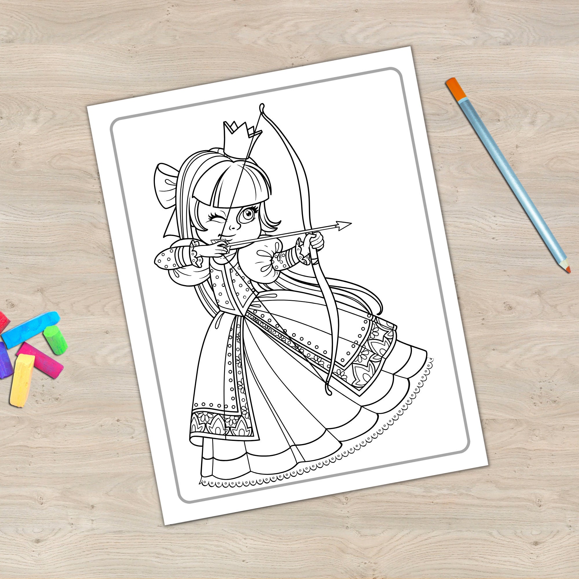 Little Princess Coloring Pages for Kids Ages 4-8 by Inkhorse Publishing ...