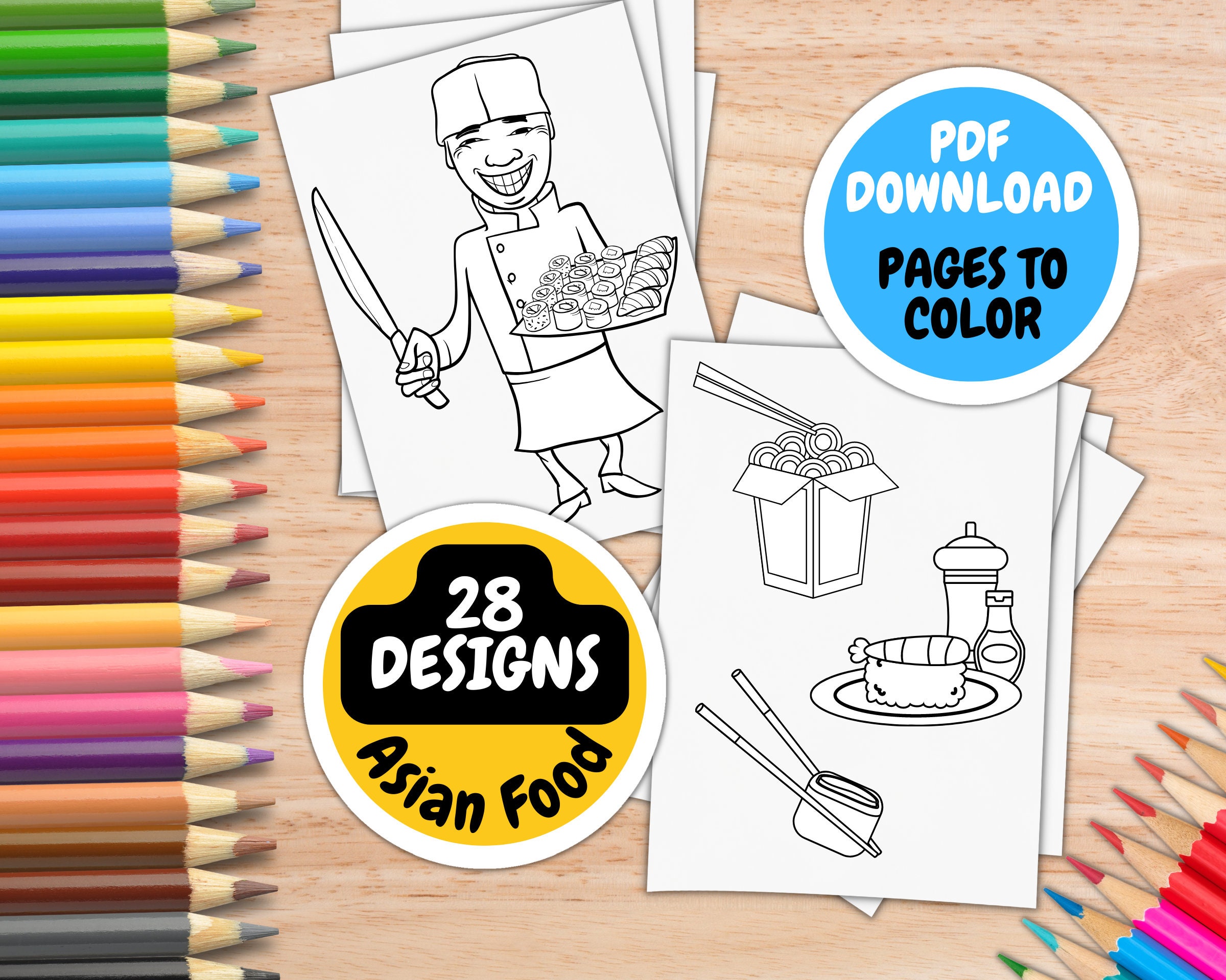 Free Asia Coloring Pages