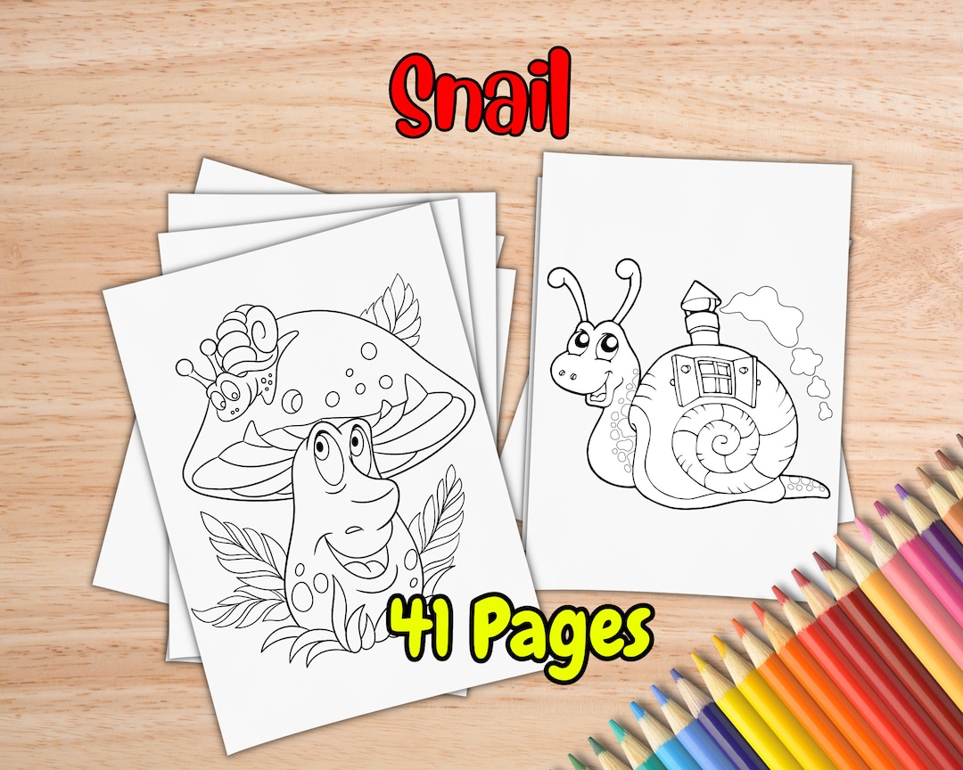 Snail Coloring Pages for Kids Ages 4-8 by Inkhorse Publishing | Kids ...