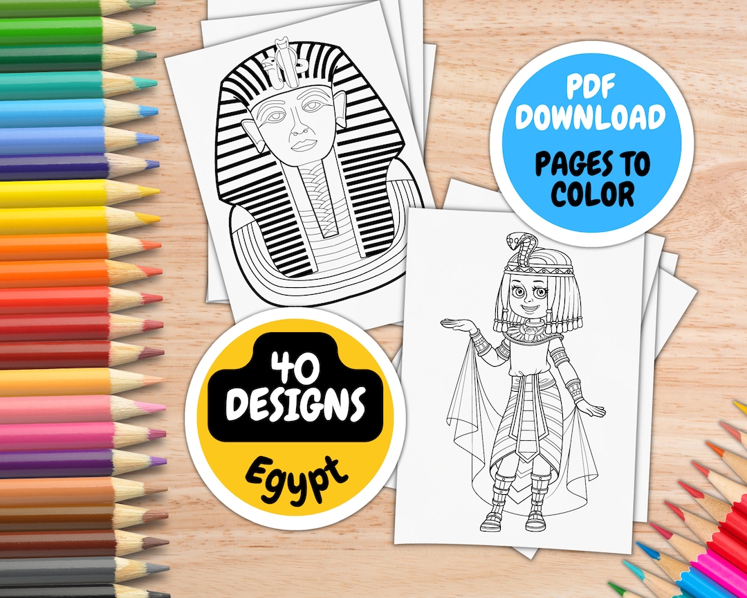 Egypt Coloring Pages for Kids Ages 6-12 by Inkhorse Publishing | Kids ...