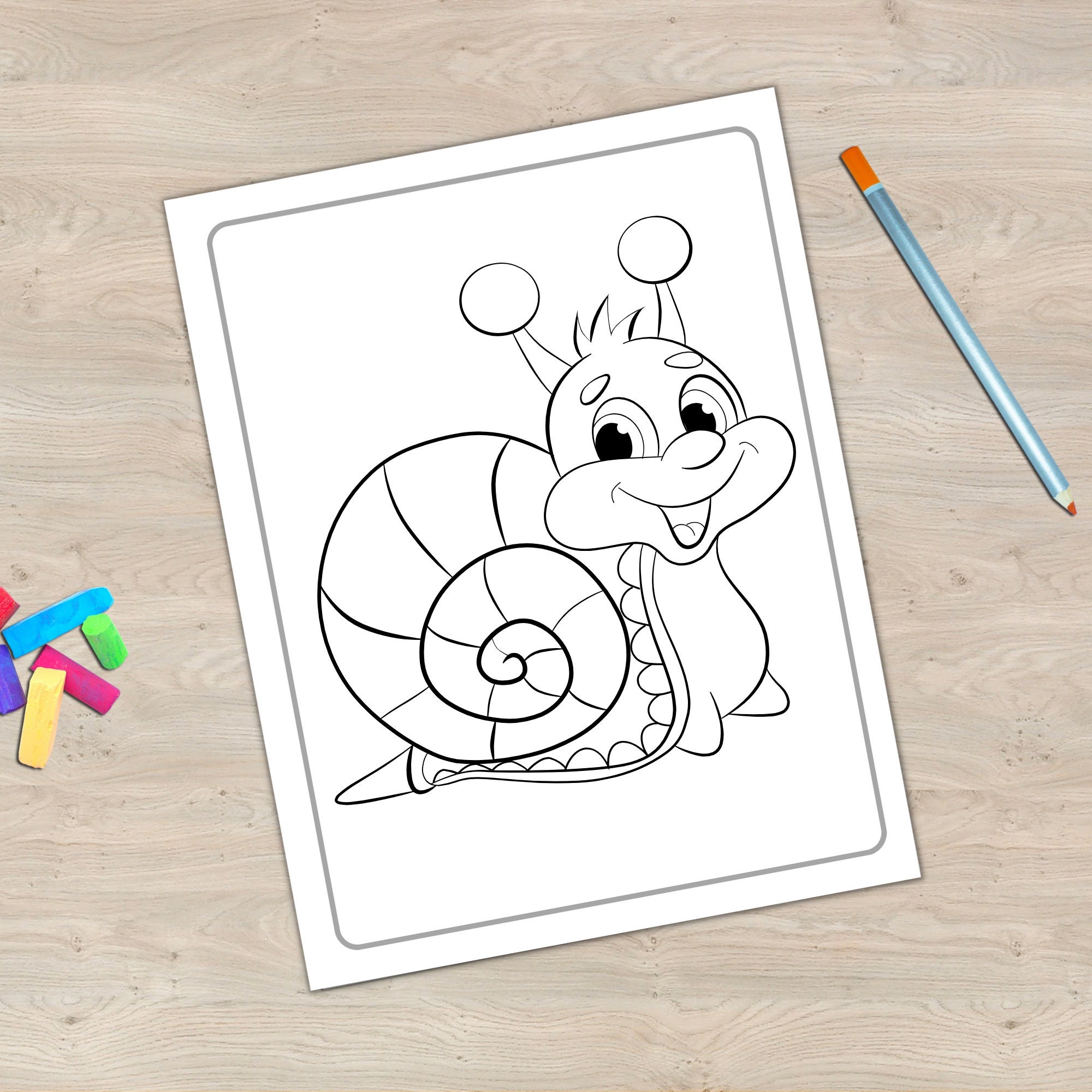 Snail Coloring Pages for Kids Ages 4-8 by Inkhorse Publishing | Kids ...