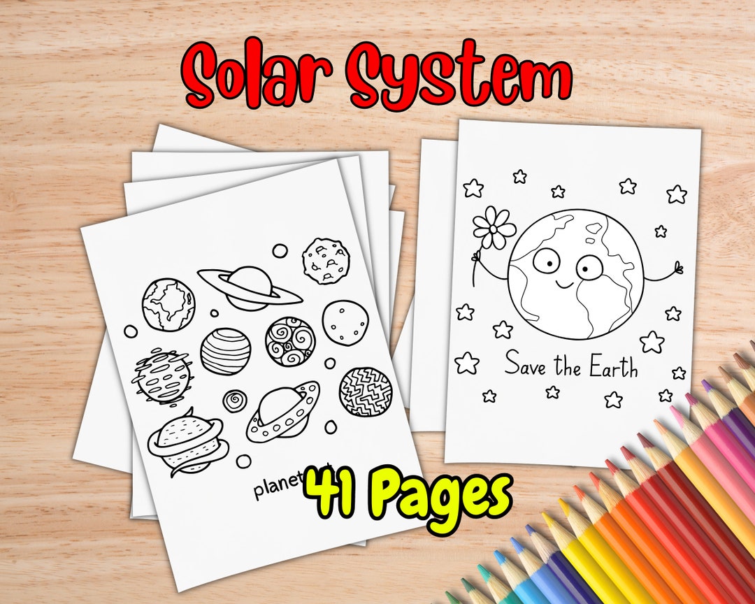 Solar System Coloring Pages for Kids Ages 4-8 by Inkhorse Publishing ...
