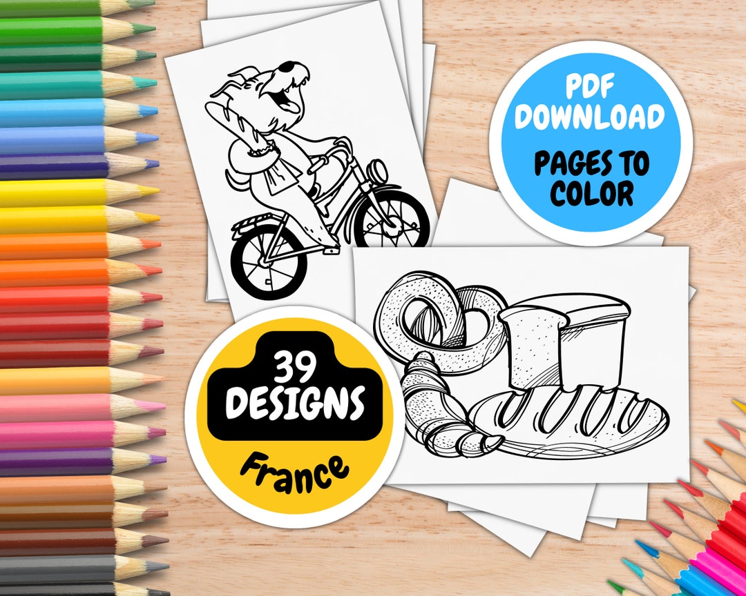 France Coloring Pages for Kids Ages 4-12 by Inkhorse Publishing | Kids ...