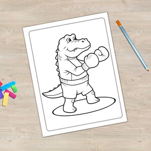 Boxing Coloring Pages for Kids Ages 4-8 by Inkhorse Publishing | Kids ...