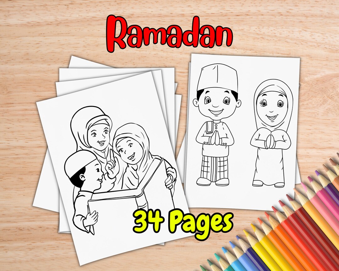 Ramadan Coloring Pages for Kids Ages 4-8 by Inkhorse Publishing | Kids ...